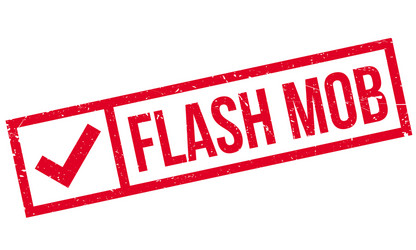 Flash mob rubber stamp Royalty Free Vector Image