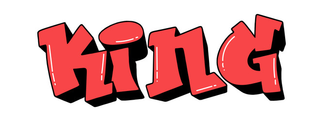 Hip hop lettering street graffiti Royalty Free Vector Image