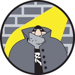 Robber Cartoon Crook Vector Images (80)