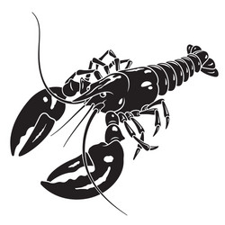 Lobster 001 Royalty Free Vector Image - VectorStock