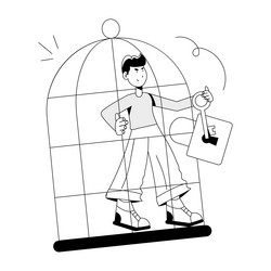 Avoid trap Royalty Free Vector Image - VectorStock