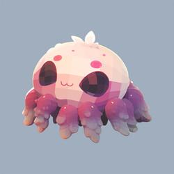 Cute little spider with a kind smiling face Vector Image