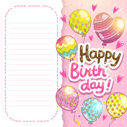 Happy birthday card background Royalty Free Vector Image