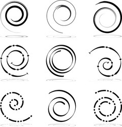 Design seamless monochrome spiral movement pattern