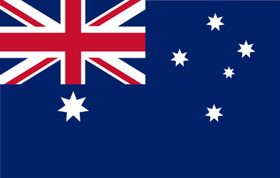 Australia flag graphic rectangle australian Vector Image