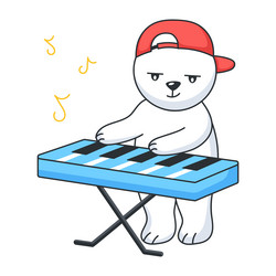 Keyboard player Royalty Free Vector Image - VectorStock