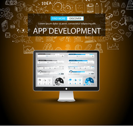 Software development programming coding Royalty Free Vector