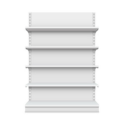 Empty rack with shelves or bookshelf Royalty Free Vector