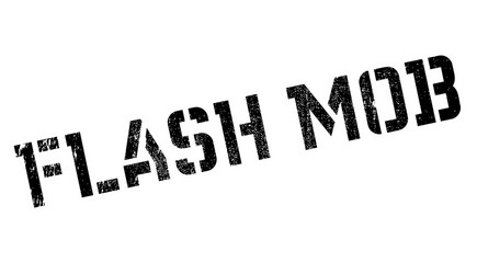 Flash mob rubber stamp Royalty Free Vector Image