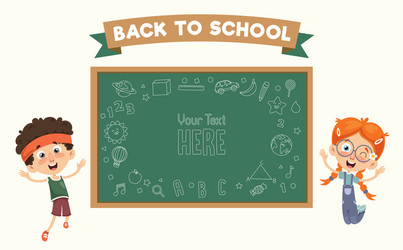 Kids classroom Royalty Free Vector Image - VectorStock