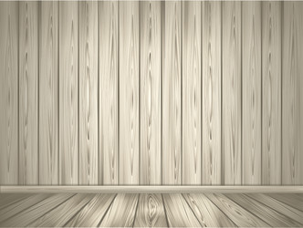 Interior wooden room with shelf and frames Vector Image