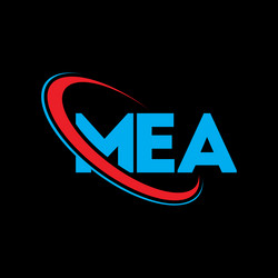 Mea logo letter design Royalty Free Vector Image