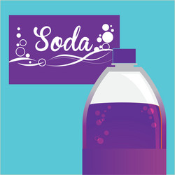 Soda design drink concept white background Vector Image