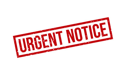Urgent notice rubber stamp notice grunge Vector Image