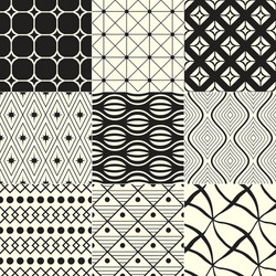 Monochrome abstract seamless background Royalty Free Vector