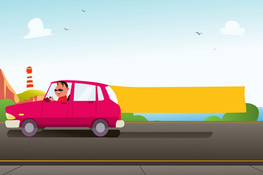 Banner Car Cartoon Vector Images (over 10,000)