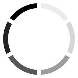 Circular loading sign isolated on white Royalty Free Vector