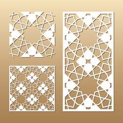 Laser cut panel Royalty Free Vector Image - VectorStock