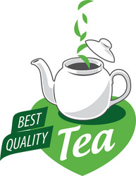 Tea elephant logo design Royalty Free Vector Image