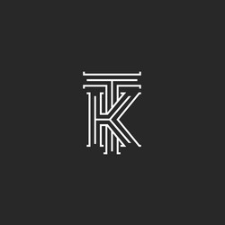 Tk Monogram Vector Images (over 1,300)