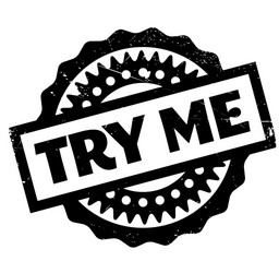 Try me rubber stamp Royalty Free Vector Image - VectorStock