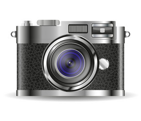 Old photo camera Royalty Free Vector Image - VectorStock