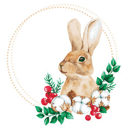 Pink rabbit Royalty Free Vector Image - VectorStock