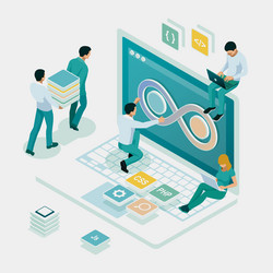 People Process Technology Icons Vector Images (over 13,000)