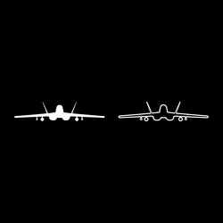 Jet fighter fight airplane modern combat aviation Vector Image