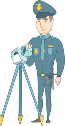 Traffic Policeman with Radar Vector Images (over 110)