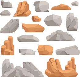 Big and small rocks Royalty Free Vector Image - VectorStock