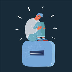 Miserable Man Vector Images (over 990)