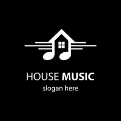 House music logo images Royalty Free Vector Image