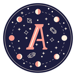 Magic letters logo Royalty Free Vector Image - VectorStock