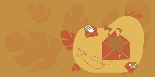 Man drawing sharing positive comments and good Vector Image