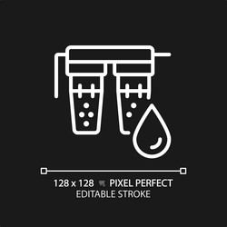 2d customizable thin linear blue water filter icon