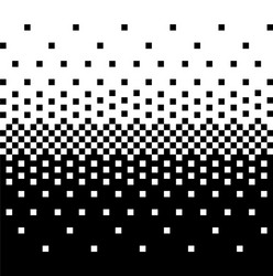 Pixel black and white seamless pattern Royalty Free Vector