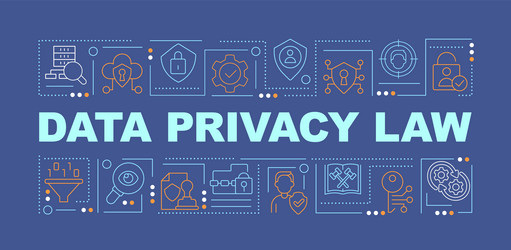 Data as service word concepts blue banner Vector Image