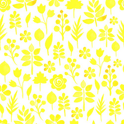 Fun seamless flower pattern Royalty Free Vector Image
