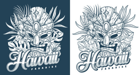 Tiki Hawaii Mask Vector Images (over 3,700)