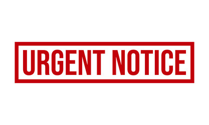 Urgent notice rubber stamp notice grunge Vector Image