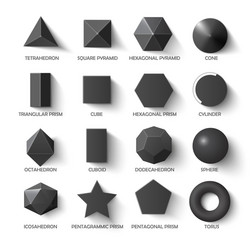Basic geometric shapes drawing workbook Royalty Free Vector