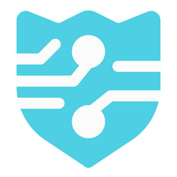 Security shield developed for system safeguarding Vector Image