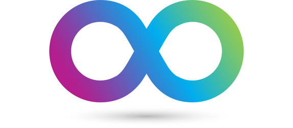 Concept of eternity logo Royalty Free Vector Image