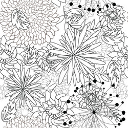 Floral tile pattern flower background garden Vector Image