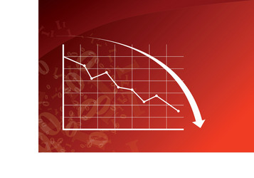 Graph down Royalty Free Vector Image - VectorStock