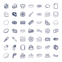 Slice icons Royalty Free Vector Image - VectorStock
