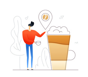 Boy Drinking Coffee Vector Images (over 1,700)