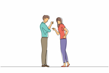 Continuous one line drawing angry aggressive Vector Image