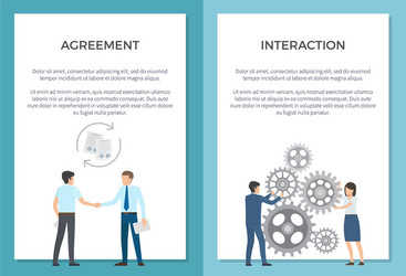 Interaction Teamwork Posters Vector Images (over 210)